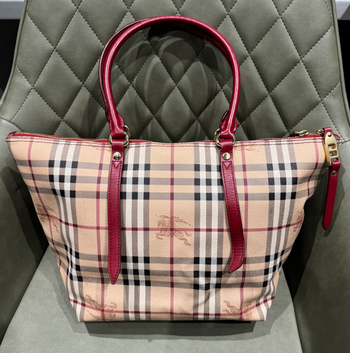 Burberry Check Tote