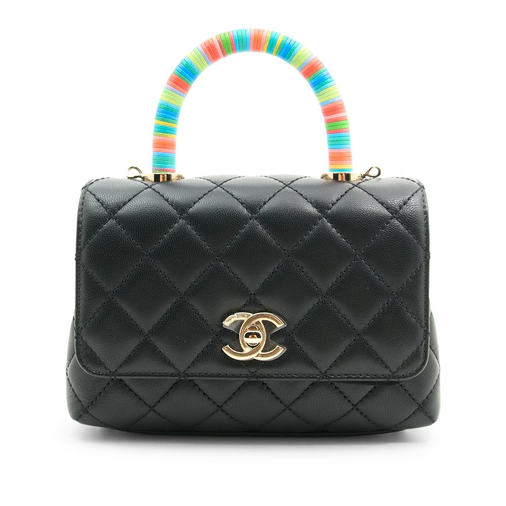 Chanel Mini Coco Top Handle Black